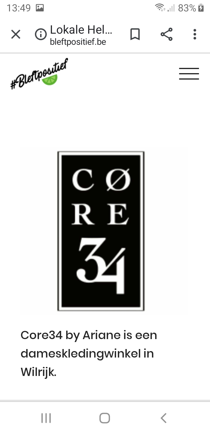 Koop lokaal en Belgisch en steun Core 34 - WijKopenLokaal